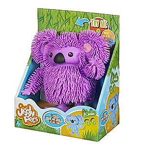 Eolo Jiggly Pets Kids’ Koala The Rubbery Walking Little Bear, Full Body Movement, Dancing, Shaking, Snappy Music, Sound Effects, Fantastic Stretchy Hair, Bright Purple, Ages 4+