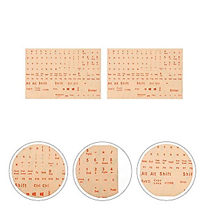 SOLUSTRE Laptop Stickers Laptop Stickers 6 Sheets Keyboard Keyboard Letter Stickers Purple Stickers Keyboard Letters Stickers Letters Stickers English Computer Stickers Computer Stickers