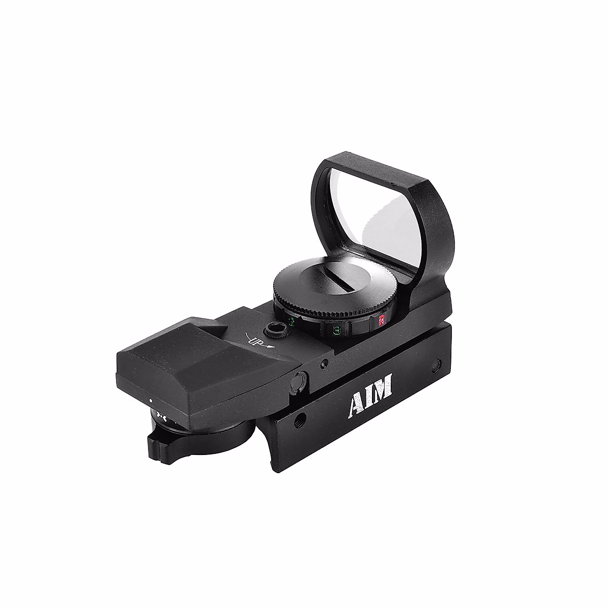 AIM Sports Dual Illumination 4 Different Reticles/Operator Edition Reflex Sights, Black
