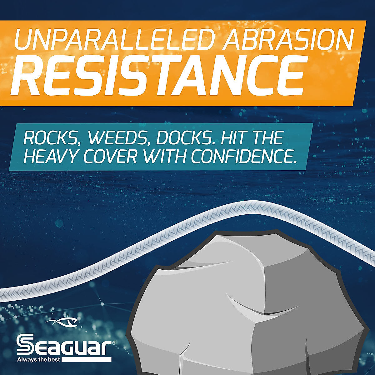 Seaguar Smackdown High Visibility Fishing Line 15lbs, 150yds Break Strength/Length, Flash Green - 15SDFG150