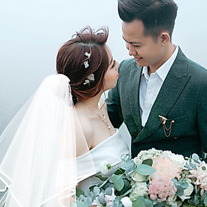 Lawie 20 Pack 4 Inch Clear White Plastic Hair Side Comb With Long Teeth Hairpins Grips Barrettes Clamps Bows for Women Bridal Wedding Veil Decorative Headpiece French Twist Updo Bun Accessories