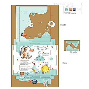 B. baby – 3 Sensory Baby Toys – Crinkle Toys For Newborns, Infants – Hanging Toys For Car Seat, Stroller, Crib – Sun, Cloud, Moon – 0 Months + – Crinkly Wonders