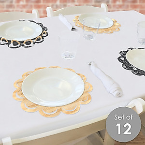 Big Dot of Happiness Nothin’ but Net - Basketball - Baby Shower or Birthday Party Round Table Decorations - Paper Chargers - Place Setting for 12