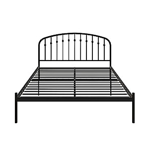 DHP Narla Metal Platform Bed, Queen, Black