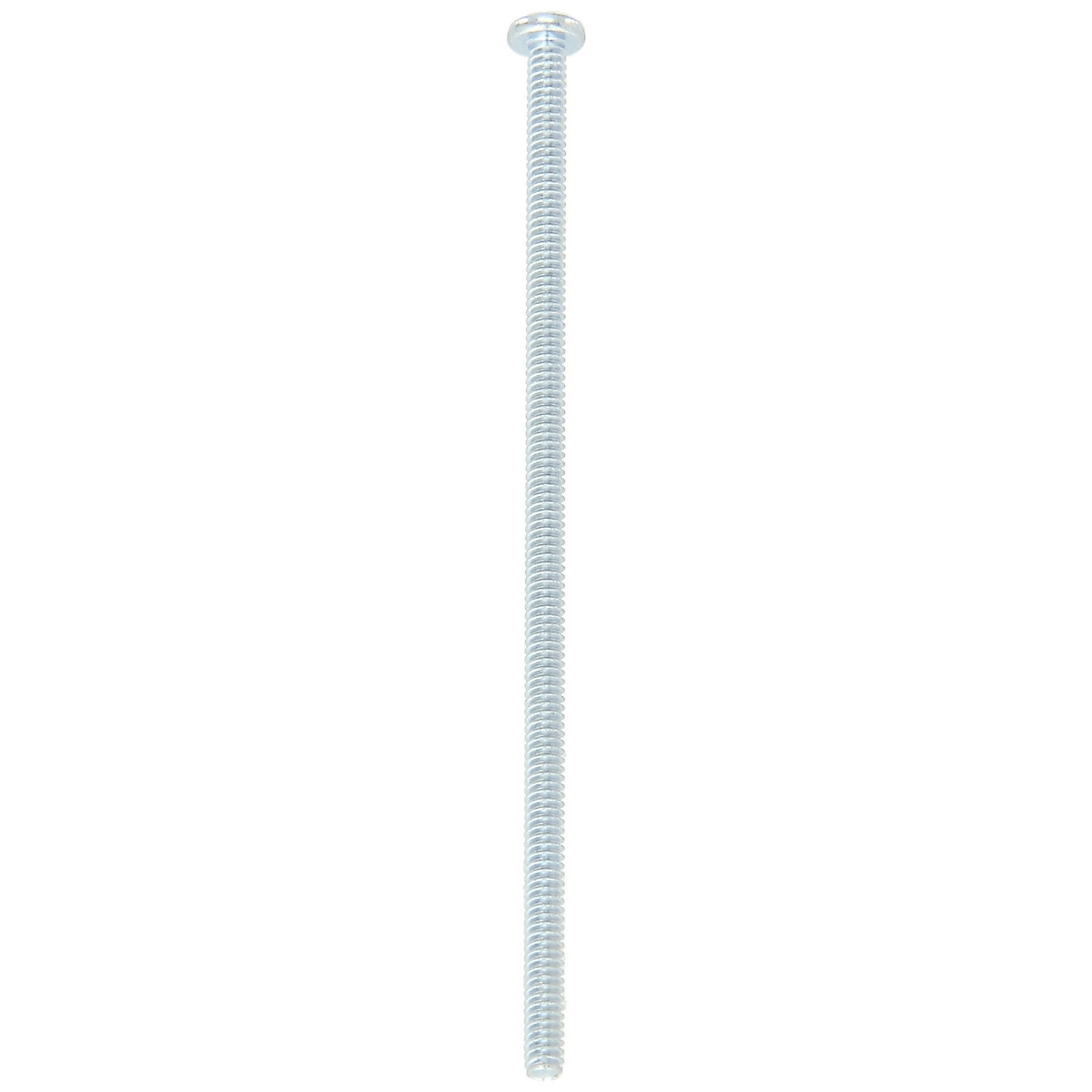 Small Parts 0448MPP Steel Pan Head Machine Screw, Zinc Plated, Meets ASME B18.6.3, #1 Phillips Drive, #4-40 Thread Size, 3" Length, Fully Threaded, Imported (Pack of 25)