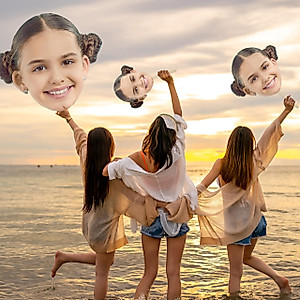 1 Pc, Custom Big Head with Your Photo | Fun Face Cardboard Cutout, Big Heads on Stick, Life Size face on a Stick | Upload Your Own Photo, Custom Cutout Big Face Stick