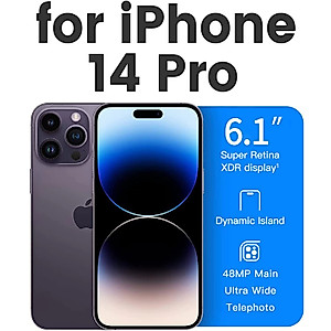 TwoTry Crystal Clear Case Designed for iPhone 14 Pro,Minimalist Design [Non-Yellowing] Ultra Thin Frameless Shockproof Protective Phone Case 6.1 inch 2023