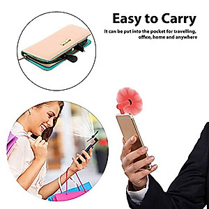 Type C Mini Fan(2 pack), 180 Rotating Portable USB-C Cool Cooler Mobile Phone Fan Compatible with Pixel 3/ 3XL/ 2XL/ HTC/Huawei/LeEco/Samsung/Essential PH-1 and More