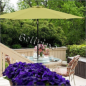 BELLRINO DECOR Replacement SAGE GREEN STRONG AND THICK Umbrella Canopy for 9ft 8 Ribs SAGE GREEN (Canopy Only)