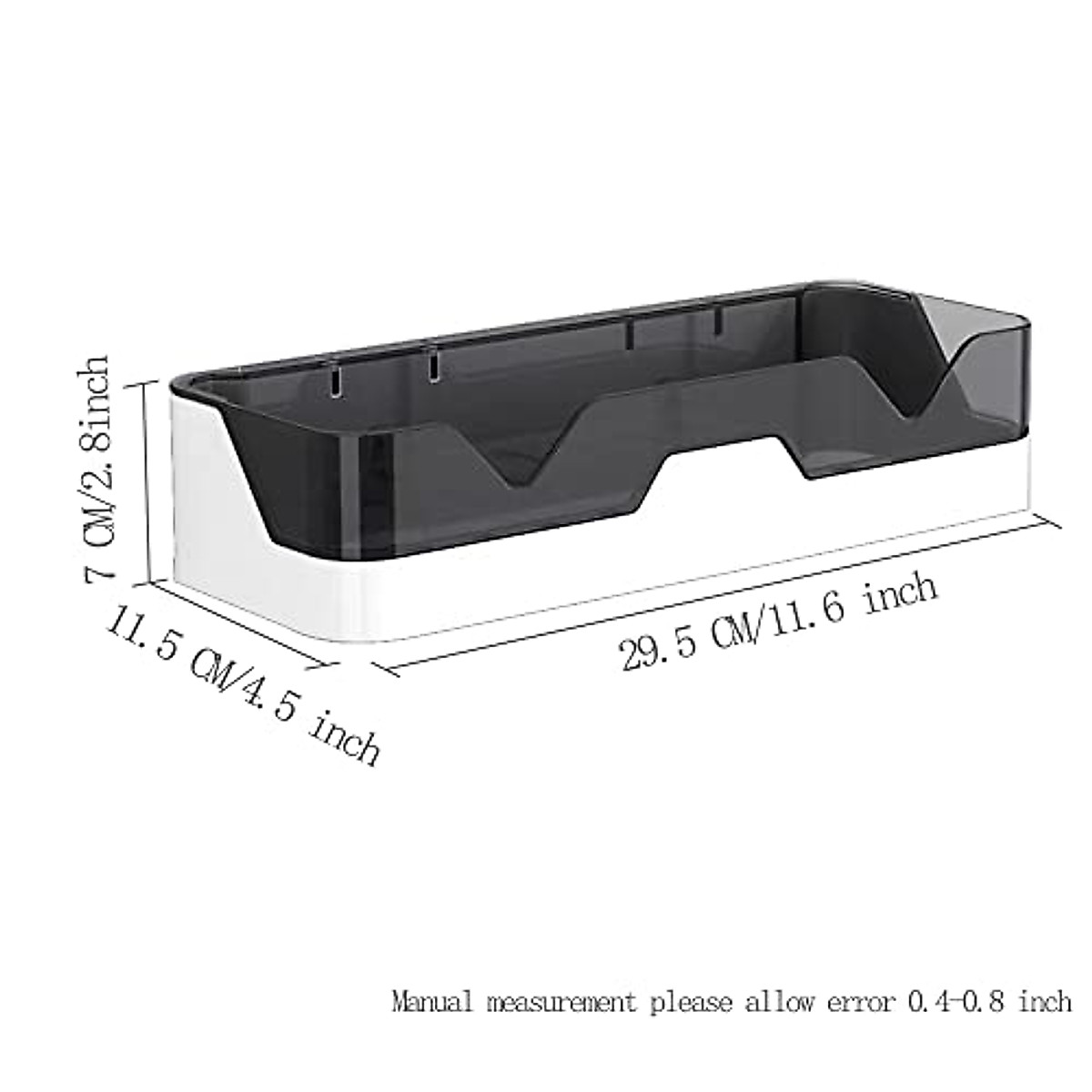 LuliKa 2-Pack Shower Caddy, Separable Shower Organizer with 4 Pieces of Adhesives,No Drilling Double Layer Shower Shelf, Used for Bathroom and Kitchen