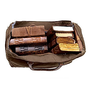 Ruzioon Upcycled Canvas & Cowhide Hand Bag, Canvas & Cowhide Weekender Bag, Canvas Tote Bag, Canvas Shoulder Bag for Women’s