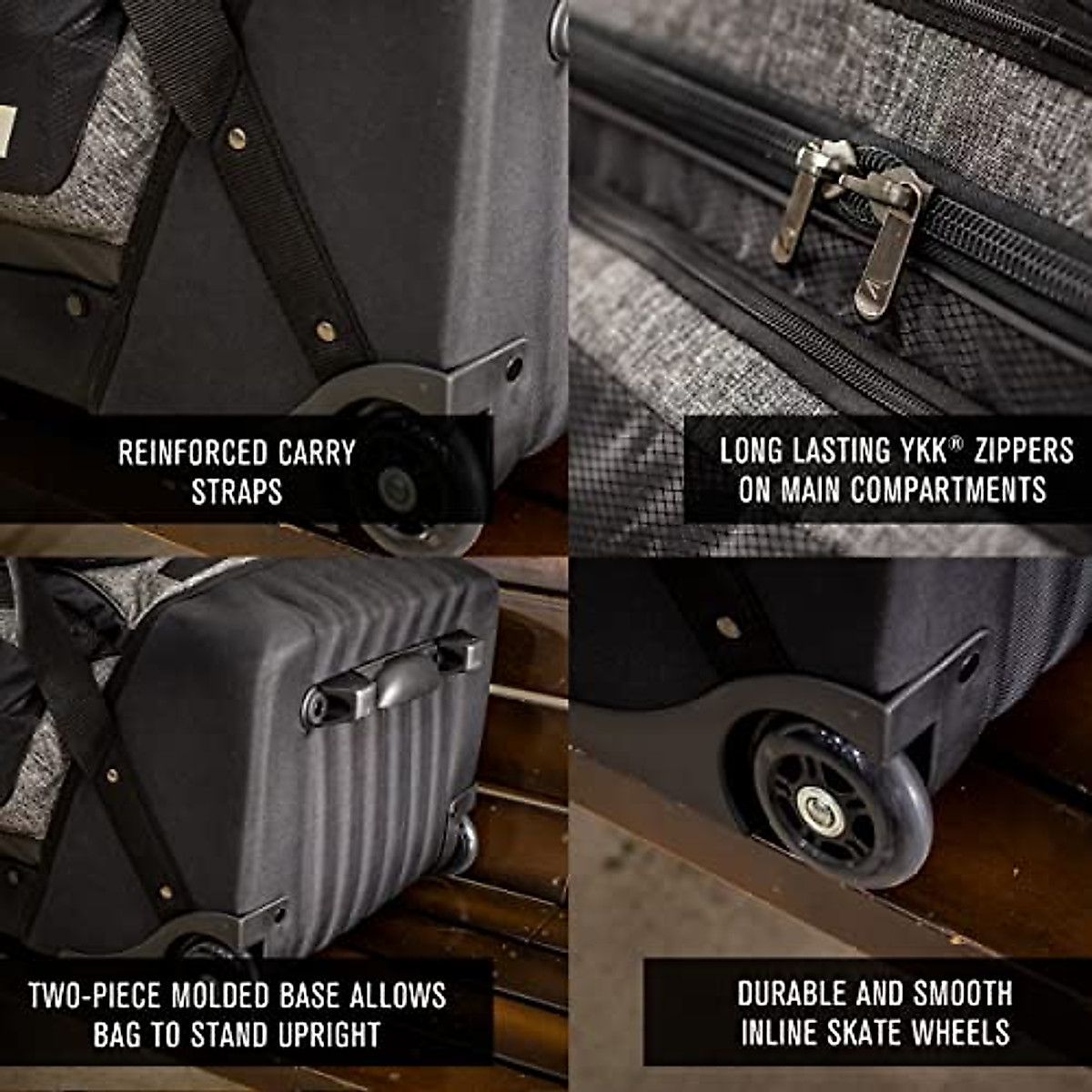 Easton | TANK PRO Wheeled Equipment Bag | Baseball/Softball | Black