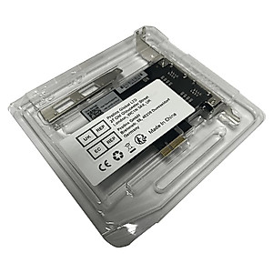 Dual-Port PCIe Gigabit Network Card 1000M PCI Express Ethernet Adapter with Intel 82575/82576 Two Ports LAN NIC Card for Support PXE for Windows/Windows Server/Linux/Freebsd/DOS with Low Profile