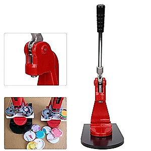 Button Maker, Comfortable to Hold to Use Ergonomically Designed Handle Beautiful Appearance DIY Badge Machine for Home for School