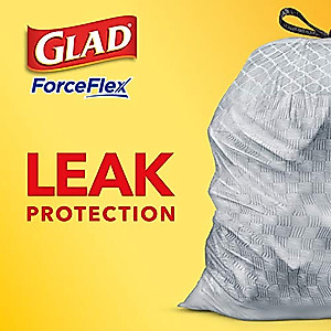 Glad OdorShield Drawstring Tall Kitchen Trash Bags - Fresh Clean - 13 Gallon - 80 Count