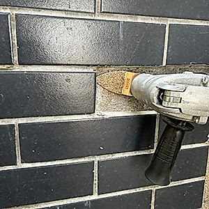 XXGO 6 Pcs Multi Tool Blades Carbide for Grit Grout Removal Compatible with Bosch Chicago Craftsman Dewalt Dremel Fein Genesis Harbor Freight Makita Milwaukee Porter Cable Ridgid Ryobi Rockwell XG8510