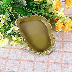 POPETPOP 2 Pack Reptile Bowl - Reptile Water Dish,Reptile Food and Water Dish for Snake Frogs Gecko Tortoise Resin Terrarium Feeding Tray Bearded Dragon Accessories