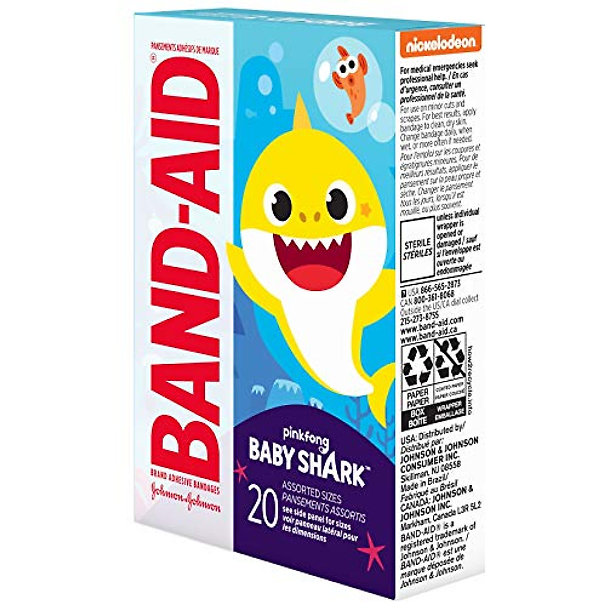 Bandaid Baby Shark 20CT