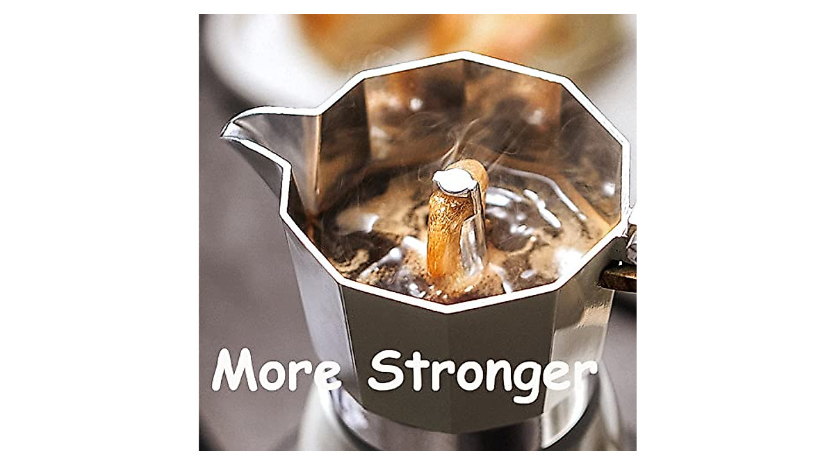 MORDEN MS Moka Pot: Stovetop Espresso & Coffee Maker | 6 Cup