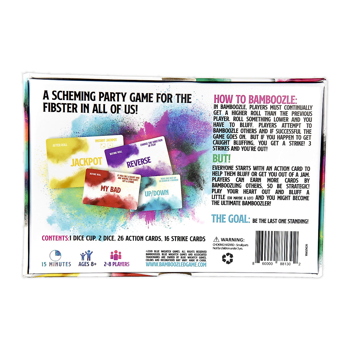 Bamboozled - A Hilariously Fun Bluffing Dice & Card Game. Family-Friendly Party Game for Kids, Teens & Adults. Fast and Easy to Learn