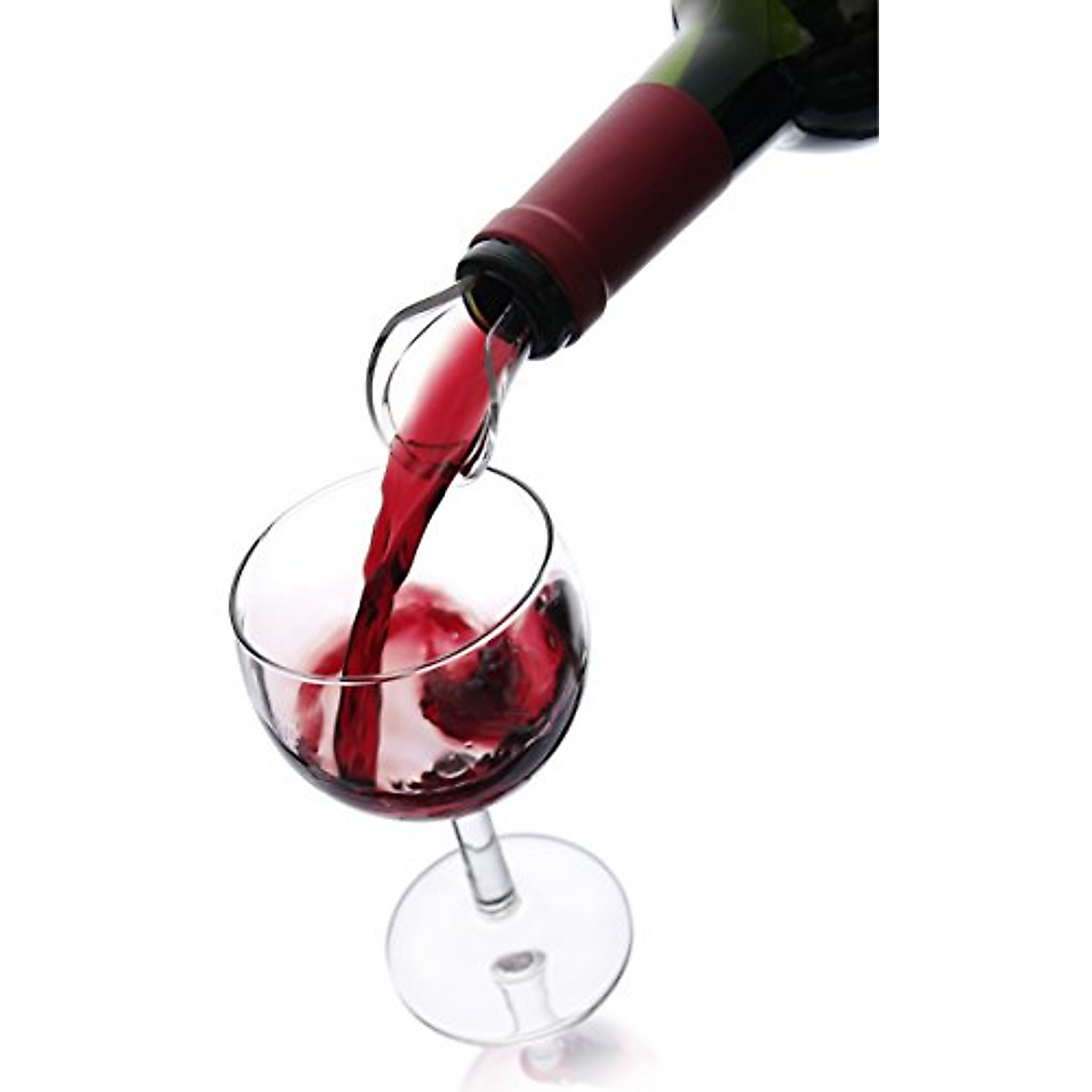 Vacu Vin Crystal Wine Server Set of 2 - Wine Aerator and Strainer, Pourer and Preserver - Perfect Fit for Every Wine Bottle - Convenient and Portable - Crafted with Excellence in the Netherlands