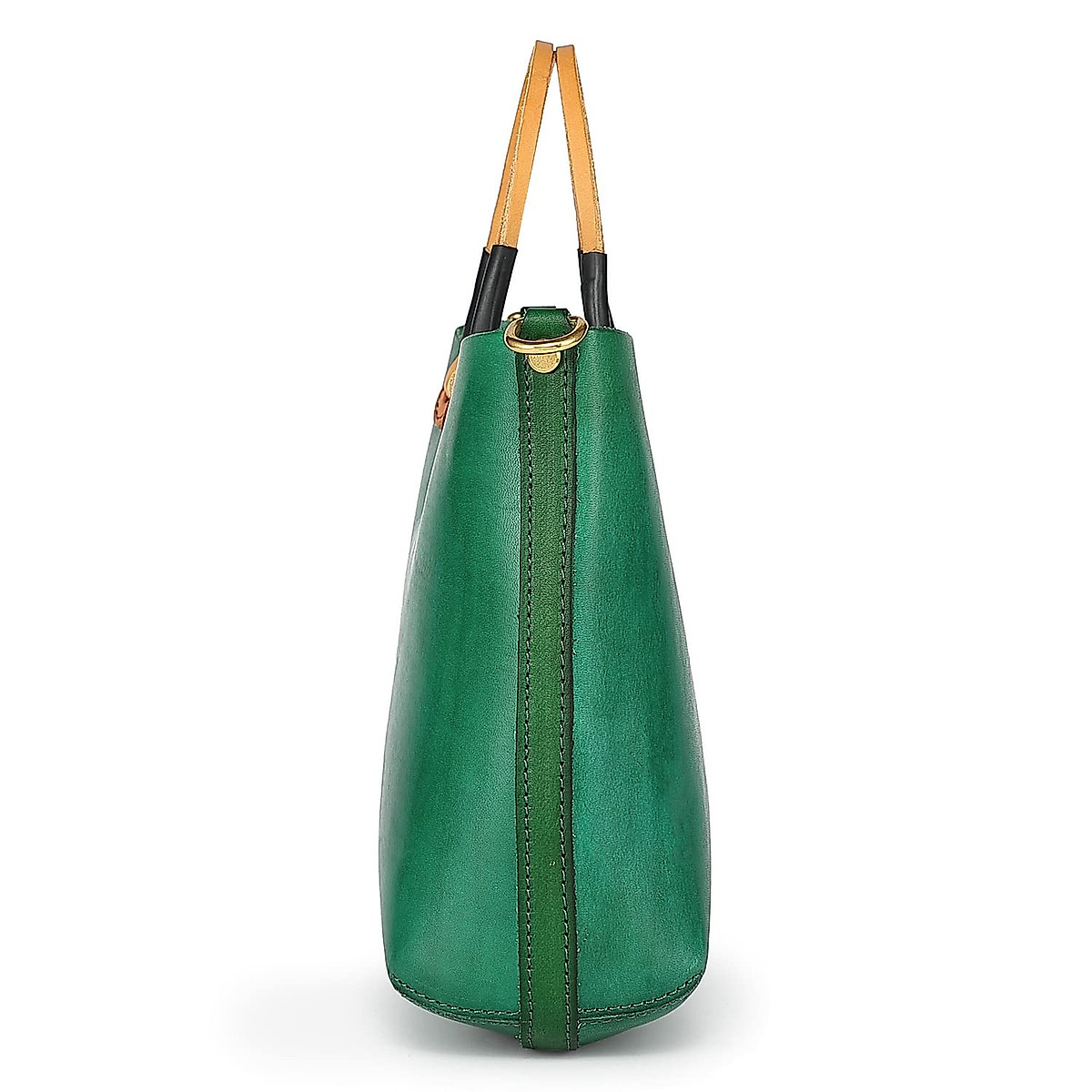 OLD TREND Genuine Leather Outwest Mini Tote Bag (Green)