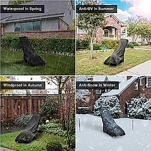 ShAiyOU Waterproof Lawn Mower Cover with Storage Bag Outdoor Garden Windproof Sun Protection Dustproof Universal Lawn Mower Cover 188 * 63.5 * 99cm