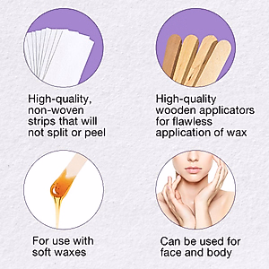 Satin Smooth Natural Muslin Epilating Strips & Applicators Kit, 2 packs