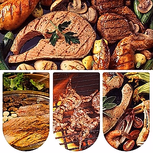 Worparsen Grill Basket for Outdoor Grill Stainless Steel Fry Basket,Stainless Steel Perforated Grill Baskets for Grilling Veggies Seafood and Meats Heating Holes Grilling Roasting BBQ Basket Stainle