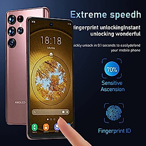 SANSHREUNI G23 + 5G Ultra Cell Phone - Factory Unlocked Android Smartphone, 128GB Storage, 100MP Camera - Long Battery Life - S Pen - US Version - 2023(Rose Gold)