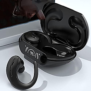 Wireless Earbuds Bluetooth 5.3 in-Ear High Sound Quality Light-Weight Earbuds Built-in Microphone,Waterproof Immersive Premium Sound Headset with Charging Case for Sports Open Ear Headset (Black)