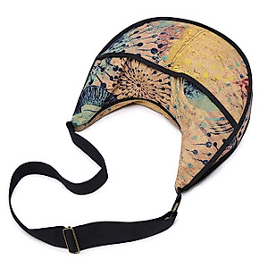 OPQRSTU Womens Hippie Large Sling Shoulder Boho Handbag canvas Crossbody Bags (Purple)