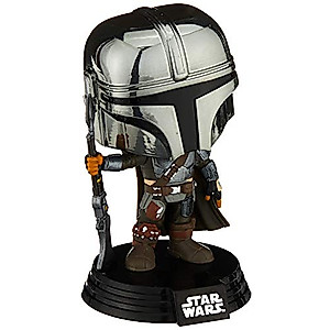 Funko Pop! Star Wars: The Mandalorian - Mandalorian (Chrome), Amazon Exclusive