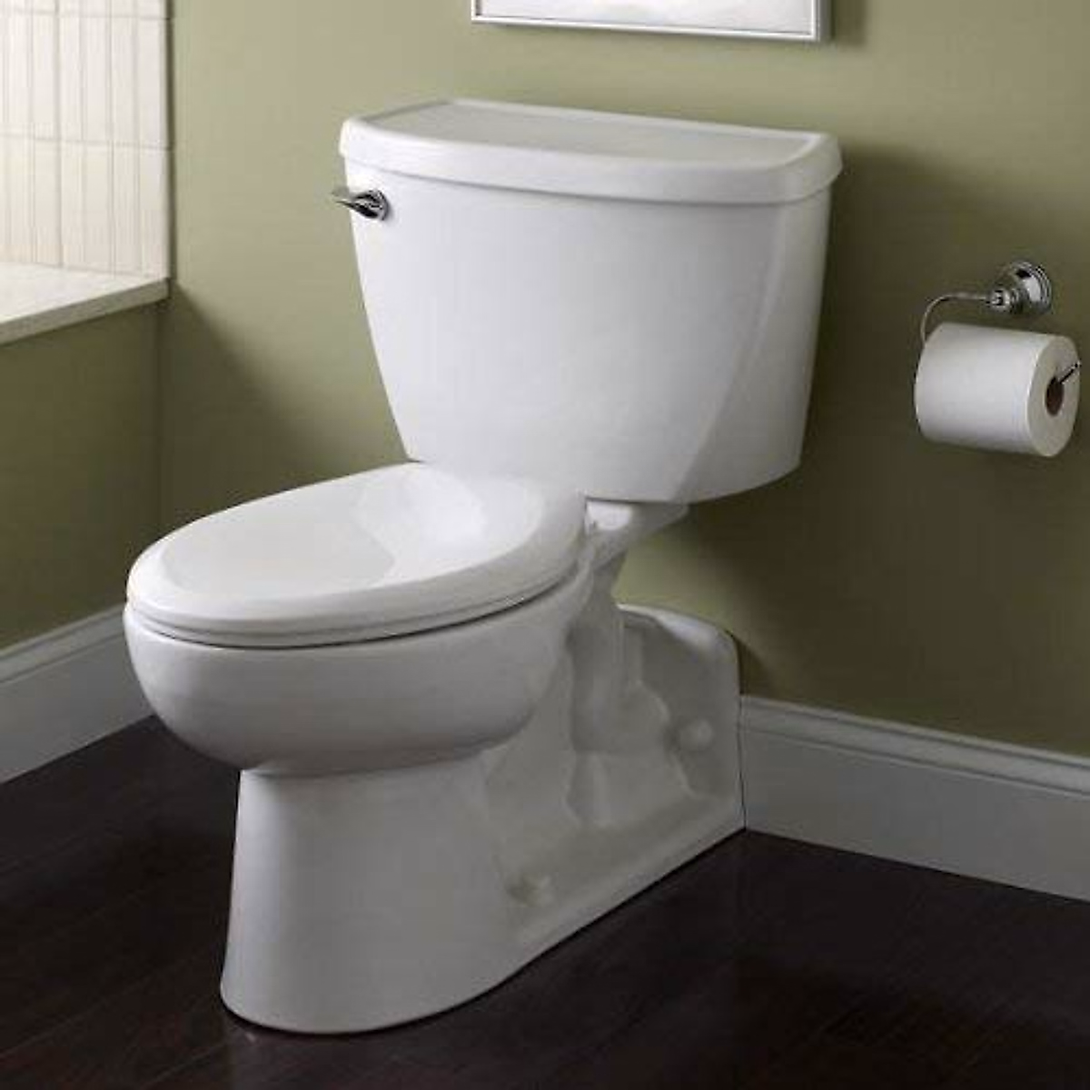 American Standard 4142.016.020 Yorkville Flushometer Toilet Tank Complete with Coupling Components, White (Tank Only), 9.90 in wide x 17.60 in tall x 22 in deep