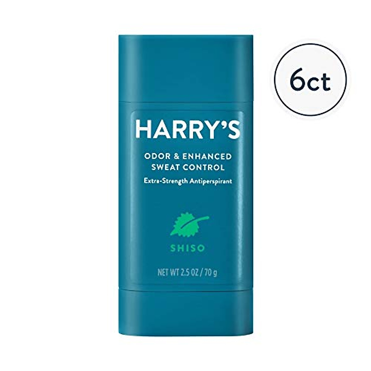 Harry's Extra-Strength Antiperspirant - Odor & Enhanced Sweat Control Antiperspirant for Men - Shiso (6 Count)