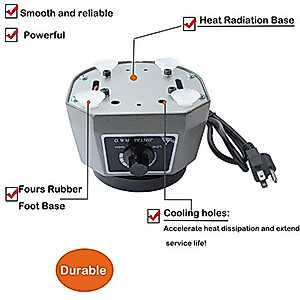 Lab Vibrator 4" Round Shaker Oscillator Gypsum 𝙂𝙚𝙩 𝙊𝙪𝙩 𝘽𝙪𝙗𝙗𝙡𝙚 Mixing Machine,Roundness Vibrador Laboratory Tool Equipment 100W Plaster Vibrator Plate