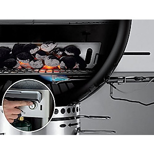 Weber Performer Deluxe Charcoal Grill, 22-Inch, Touch-N-Go Gas Ignition System, Copper