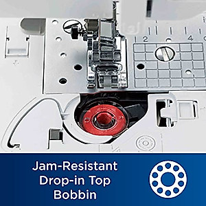 Brother Sewing and Quilting Machine, Computerized, 165 Built-in Stitches, LCD Display, Wide Table, 8 Included Presser Feet, white (Renewed)