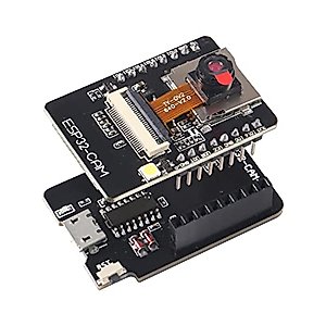 Aokin ESP32-CAM Camera Module, ESP32 Development Board WiFi and Bluetooth with OV2640 2MP Camera for Arduino, Include ESP32-CAM-MB Micro USB to Serial Port CH340C, 1 Pcs