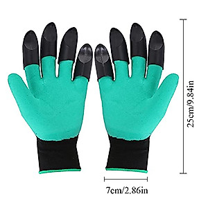 RZJZGZ 2 Pairs Garden Gloves with Claws for Women and Men Both Hands Gardening Work Gloves Garden Gloves Yard Work Safe Gloves for Easy Digging Planting