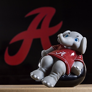Rubber Tubbers Alabama Crimson Tide (Big Al) Collegiate Bathtub Toys - Officially Licensed NCAA Team Mascots, Authentic Sports Memorabilia, Novelty Rubber Ducks (University of Alabama)