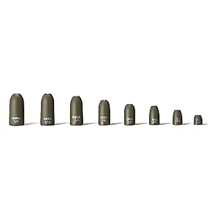 10 Pack Nako Tungsten Bullet Weights for Fishing, 1/8 oz, No Chip Green Pumpkin, Tungsten Fishing Weights for Texas Rig, Tungsten Worm Weights