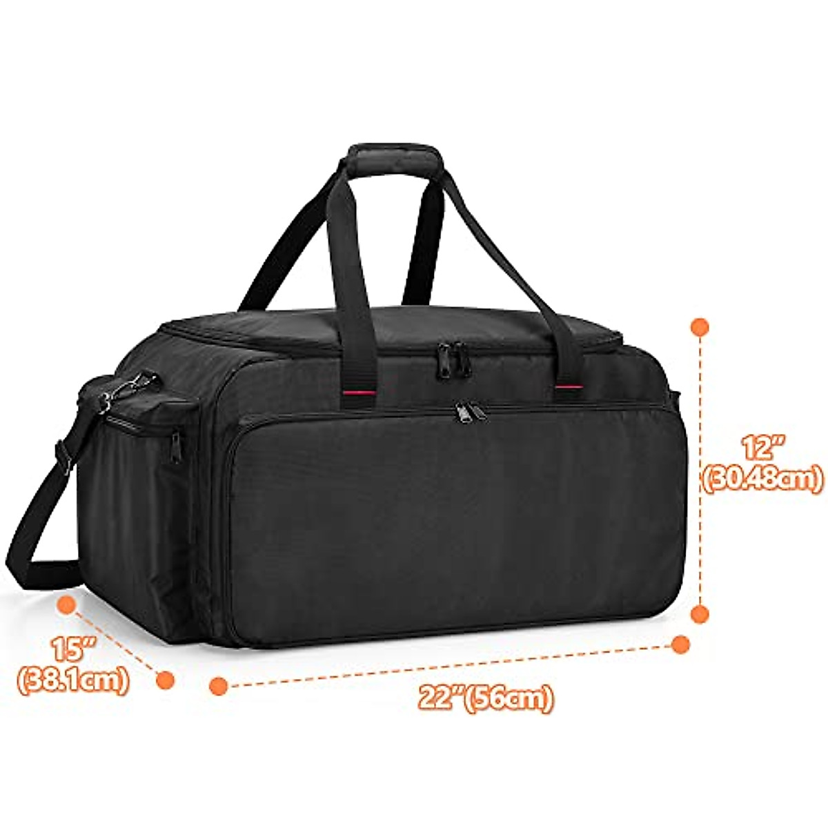 DSLEAF RC Storage Bag for 1/8 & 1/10 Car, Protective RC Carry Case with Multi Pockets for Batteries, Charger, Tools and other Accessories (Patent Design)