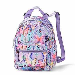 Choco Mocha Butterfly Small Backpack for Girls and Women Teen, Kids Mini Backpack Purse Cute Little Girls Backpack School Travel Bookbag