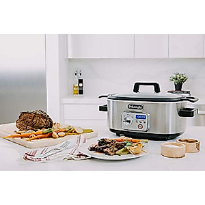 De'Longhi Livenza Programmable Slow Cooker with Stovetop-Safe Pot
