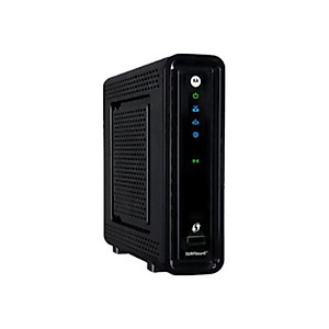ARRIS SURFboard SBG6580 DOCSIS 3.0 Cable Modem/ Wi-Fi N300 2.4Ghz + N300 5GHz Dual Band Router - Retail Packaging Black (570763-006-00)