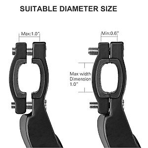 Yakamoz Adjustable Bike Kickstand - Durable Non-Slip Bicycle Kickstand Bike Stand for Road Mountain City Bikes - Black