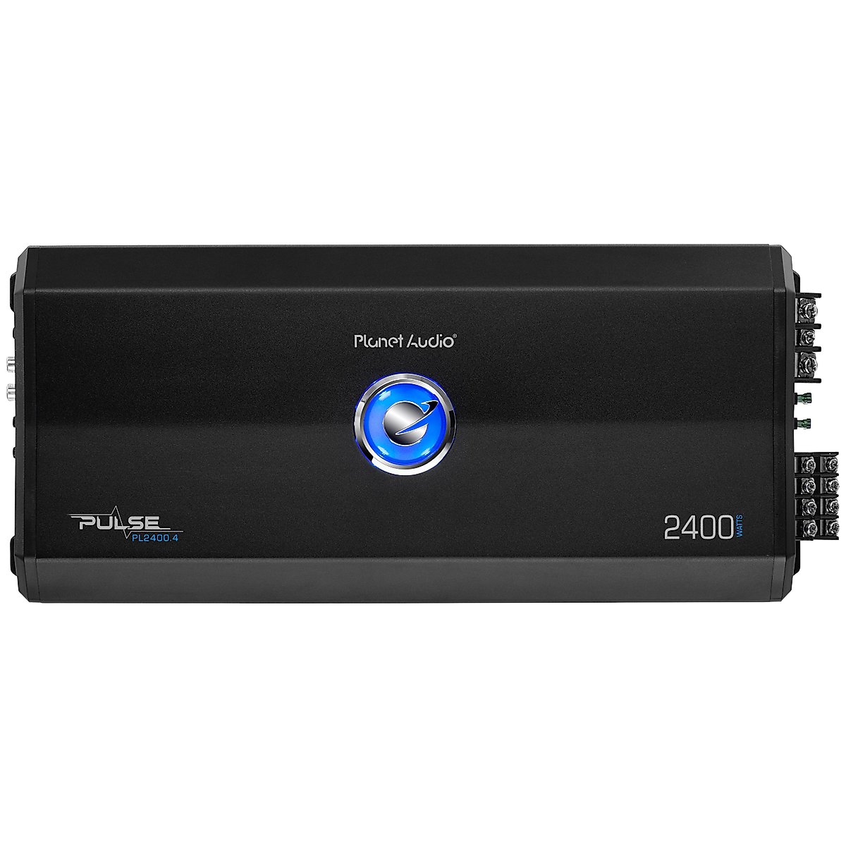 Planet Audio PL2400.4 4 Channel Car Amplifier - 2400 High Output, High/Low Level Inputs, High/Low Pass Crossover, Hook Up to Subwoofer for Bass