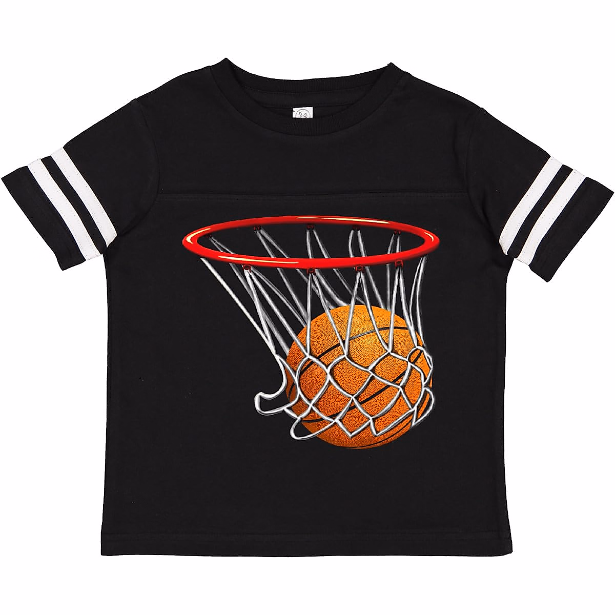 inktastic Basketball Swish Toddler T-Shirt 4T Football Black and White 32e6