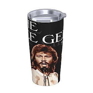 HIKTIEK Bee Rock Gees Band Stainless Steel Insulated Car Sippy Cup With Lid Travel Mug for Cold Hot 20 oz
